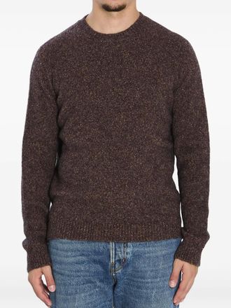 Roberto Collina pull &agrave; col rond - Marron