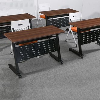 Generic Klappbarer, mobiler Konferenztisch, moderner Klapptisch mit ger&auml;uschlosen Rollen - Konferenztische, Besprechungstisch f&uuml;r Homeoffice, Medienzentren un