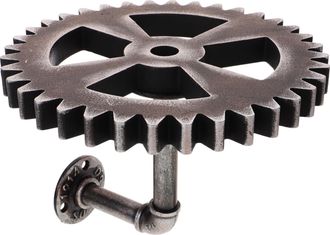 NUOBESTY Wandschwebendes Zahnrad Regal aus Eisen Industriestil Wandregal zur Aufbewahrung von Pflanzen und B&uuml;chern Multifunktionales H&auml;ngeregal f&uuml;r Badezimmer 