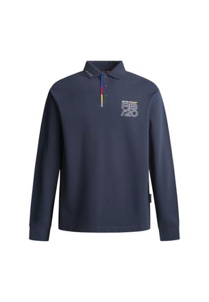 Pepe Jeans London Red Bull Racing X Pepe Jeans Herren RBR Fashion Placket LS Polo Polo, Blue (Dulwich Blue)