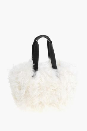 Moncler GRENOBLE APRES-SKI Fur Tote Bag with Leather Inserts Moncler