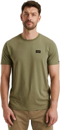 PME Legend Herren Rundhals T-Shirt Short Sleeve R-Neck American Classic, Gr&ouml;&szlig;e:S, Farbe:PTSS2508599-6379 Oil Green