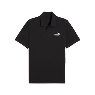 Puma Herren ESS No. 1 Logo Pique Polo Polos, Schwarz, XS