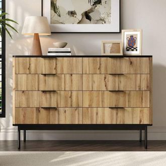 Generic Modernes Low-End-Sideboard - Kleiderschrank, Aufbewahrungsbox, ideal f&uuml;r Wohn- / ESS- / Eingangsraum, 120 x 39,5 x 80 cm (B x H x T)