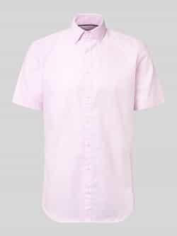 Jake*s Slim Fit Business-Hemd aus Baumwolle mit Kentkragen