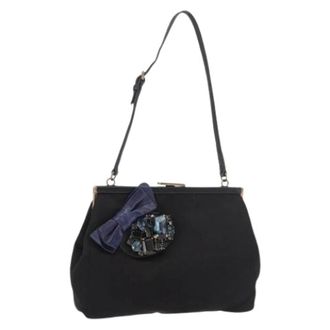 Miu Miu Pre-owned Leather Shoulder Bag - - Pre-owned - Damen - Schwarzk - ONE SIZE