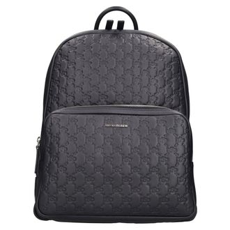 Harmont & Blaine Homme, Sacs, Bleu, Taille: ONE Size Sac &agrave; dos en cuir et similicuir