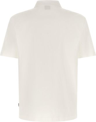 HUGO BOSS Mercerized Cotton Polo Shirt - Cream