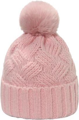 Generic 2026 Bonnet dhiver en laine pour femme chaud et doux, rose, M