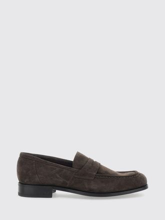 Lidfort Mocassins Penny en cuir de vachette su&eacute;d&eacute; avec barrette