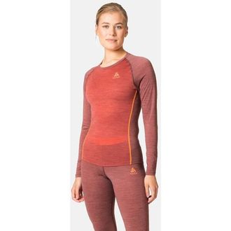 Odlo Damen Unterhemd BL TOP crew neck l/s NATURAL P