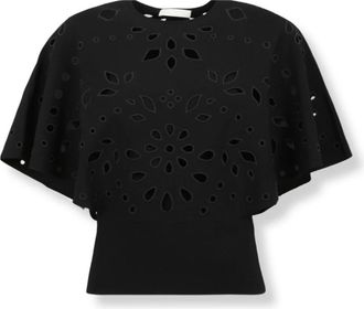 Ulla Johnson Femme, Blouses et Chemises, Noir, Taille: 40 FR Josie Cape Sleeve Knit Top