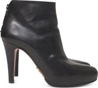 Prada bottines à fermeture zippée 100 mm - Noir