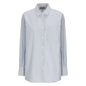 Woolrich Femme, Blouses et Chemises, Bleu, Taille: 36 FR Chemise en coton ray&eacute;