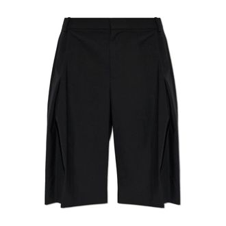 Casablanca Homme, Shorts, Noir, Taille: M Wool Shorts With Pleats