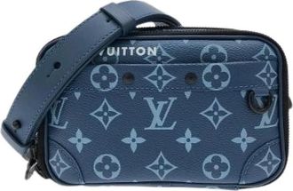 Louis Vuitton Sac bandouli&egrave;re Alpha Monogram Tone Pre-owned - Femme - Pre-owned - Bleu - Taille: ONE Size