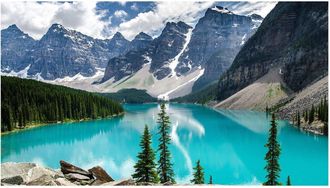 Fabulous Poster Plakat Bergsee Landschaft Natur(91cmx162cm)