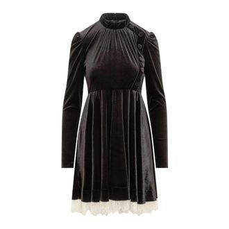 Philosophy di Lorenzo Serafini Stretch-Samtkleid - - Dresses - Damen - Schwarzk - XS