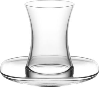 LAV Türkische Teegläser Tee mit Untertasse Hohe Qualität ZEN Orientalisch arabisch Teestube Cafe Kahve Bar Club Cay Seti Bardak Bardagi Teegläser Untertas