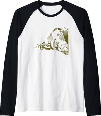Moomin Olive Mymble & Co Skiing Moomin Winterspiele, Sport Raglan