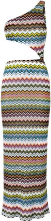 Missoni Femme, Robes, Multicolore, Taille: 36 FR Cache-maillot Une &Eacute;paule