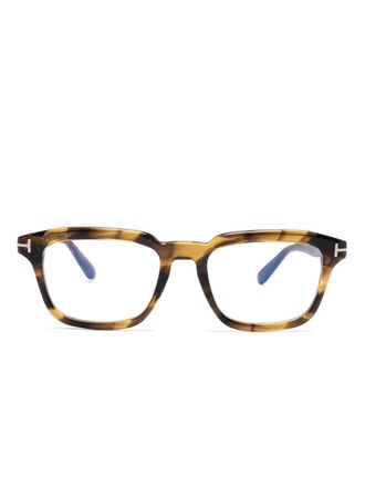Tom Ford Eyewear lunettes de vue à monture carrée - Marron