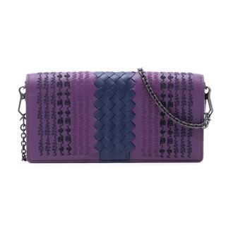 Bottega Veneta Portefeuille &agrave; cha&icirc;ne Pre-owned - Femme - Pre-owned - Violet - Taille: ONE Size