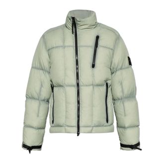 Stone Island Homme, Vestes, Vert, Taille: L Doudoune &agrave; Col Montant