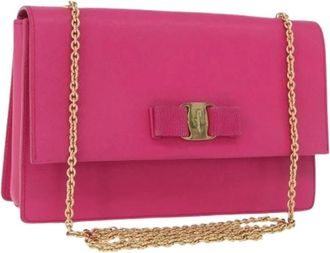 Ferragamo Sac port&eacute; &eacute;paule Pre-owned - Femme - Pre-owned - Rose - Taille: ONE Size
