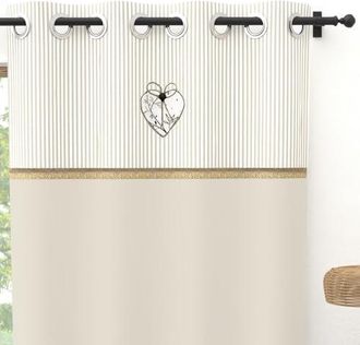 Soleil d'Ocre Ösenvorhang 135x250 cm Aimee