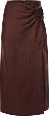 ottod'Ame Femme, Jupes, Brun, Taille: 34 FR Midi Skirts