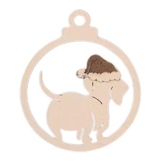 Generico F&uuml;r Hunde | S f&uuml;r Weihnachtsb&auml;ume, handgefertigte Puppe, Hundekralle aus Holz Vintage und Hundeausschnitte, Dekoration f&uuml;r Weihnachten, Hochzeit, Urla