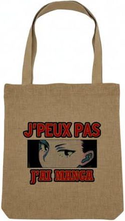 Fabulous Sac Shopping Tote Bag Aspect Lin - Jpeux Pas Jai Manga Yaoyorozu Anime Otaku Manga Fanart - Sac de Courses Toile Epaisse 360g Beige Naturel Cabas Port