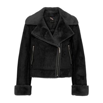 BTF-CPH Faux Fur Bonded Jacke - - Jackets - Damen - Schwarzk - 2XL