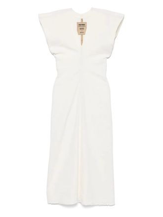 Uma Wang robe Audition à coupe longue - Blanc