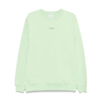 Dr&ocirc;le de Monsieur Gr&uuml;ner Rundhalsausschnitt Pullover Gerippter Saum - - Sweatshirts & Hoodies - Herren - Gr&uuml;n - S