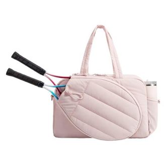 Generic Sac de sport pour 2 raquettes, sac de sport, sac de sport, sac &agrave; main de nuit, week-end, pour femmes, hommes, jeunes, rose, m
