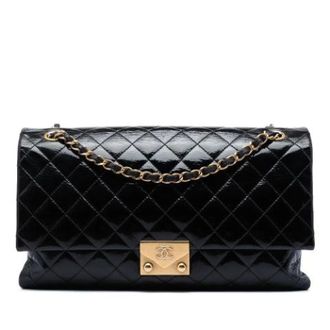Chanel Sac bandouli&egrave;re vintage doccasion - Femme - Pre-owned - Noir - Taille: ONE Size