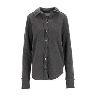 Maison Margiela Button-up Polo Shirt - - Knitwear - Damen - Grau - S