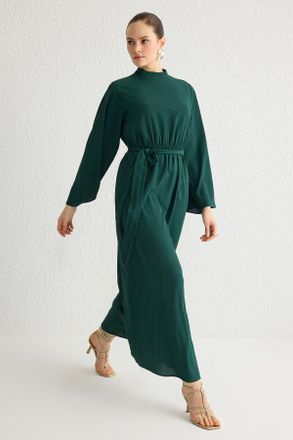 Trendyol Modest Damen Khaki Maxi Lang Casual Skater Modest Kleider