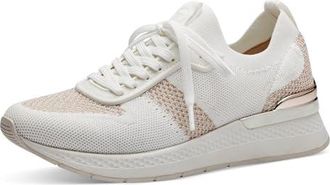 Tamaris Femme 1-23712-42 Basket, Blanc/Or Rose, 40 EU