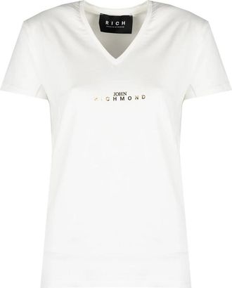 John Richmond Hwp25045Ts P8 - - Tops - Damen - Wei&szlig; - S