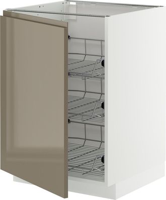 IKEA METOD Unterschrank mit Drahtkörben