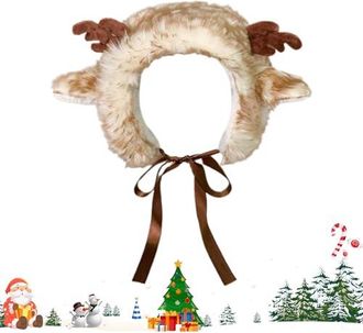 Generico Gen&eacute;rico Cache-oreilles dhiver animaux - Mat&eacute;riau en peluche douce coupe-vent, sangle r&eacute;glable pour oreilles poilues mignonnes, accessoire chaud pour 