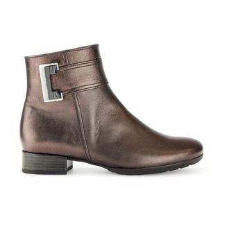 Gabor Bronze Glattleder Stiefeletten - - Shoes - Damen - Braun - 37 EU