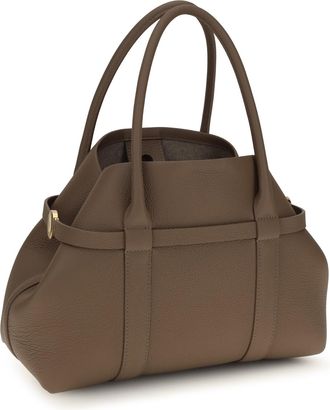 Loro Piana Ghiera Calfskin Leather Shoulder Bag - Brown