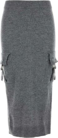Blumarine Femme, Jupes, Gris, Taille: 36 FR Knit Skirt