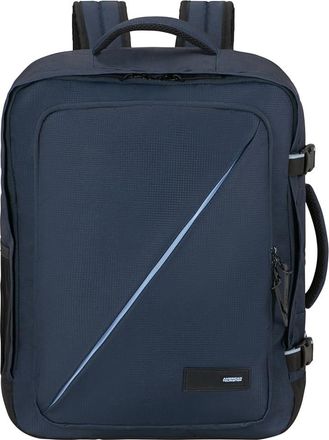 American Tourister Take2Cabin - EasyJet Kabinentasche 45 x 36 x 20 cm, 38 L, 0.70 kg, Handgep&auml;ck, Flugzeug Rucksack M Underseater, Blau (Dark Navy)