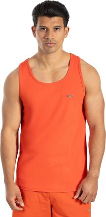 Smilodox Tanktop Herren Arian, ärmelloses Muskelshirt mit Rundhals & Metall-Logo, Unterhemd mit klassischem Schnitt, Stringer aus weichem Material, ideal für T