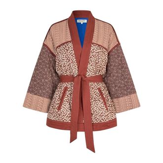 Lollys Laundry Kimono-Jacke mit Blumenmuster - - Blouses & Shirts - Damen - Mehrfarbig - XS